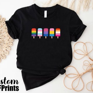 LGBT Rainbow Popsicles Shirt, LGBTQ Pride Tee, LGBTQ Summer Clothing ...
