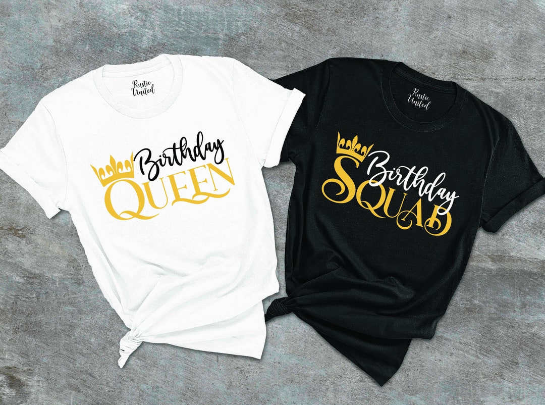 Birthday Matching Shirts, Birthday Queen Shirt, Birthday Squad Shirt, Birthday Party Shirts ...