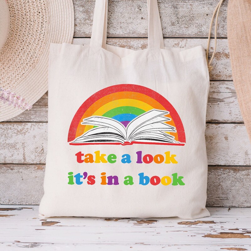 Reading Tote Bag - Etsy