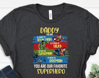 Superhero Dad Shirt - Etsy