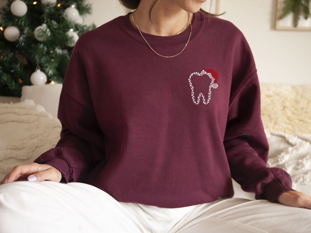 Christmas Dental Sweatshirt, Funny Tooth Hoodie, Christmas Dentist ...
