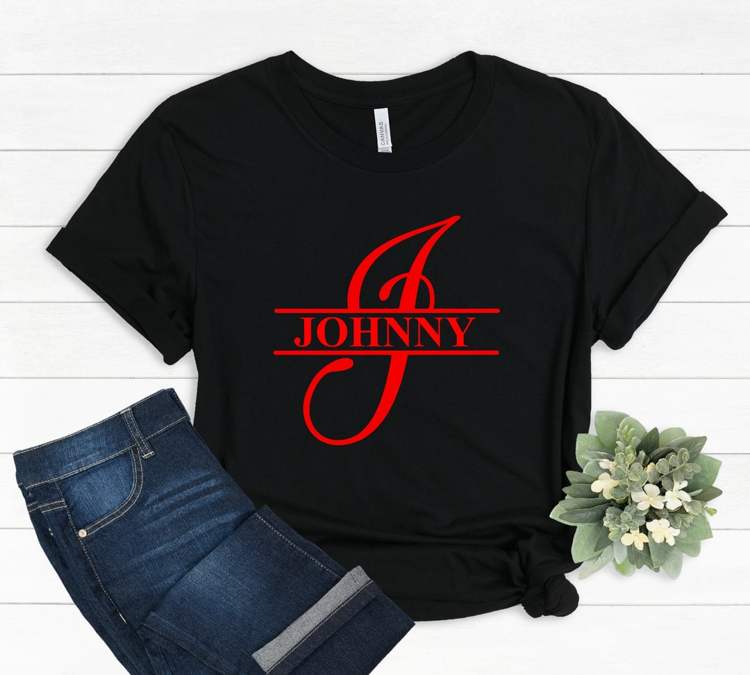 Monogram Alphabet, Split Monogram, Monogrammed Children Shirt, Monogram ...