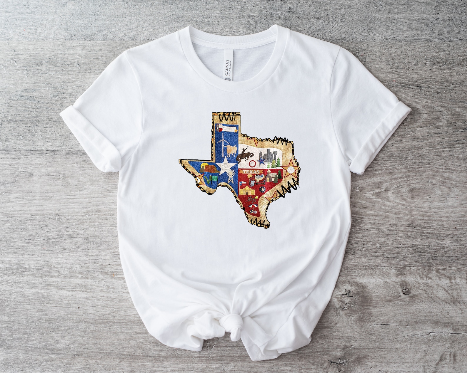 Texas T-shirt Texas Map Shirt Texas State Shirt Texas - Etsy