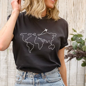 Travel Sweatshirt, World Map Sweater, Adventure Sweatshirt, Road Trip ...
