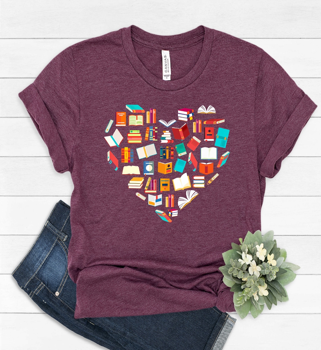 Book Love T-shirt, Funny Bookworm Shirt, Library Shirt, Gift for Book ...