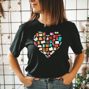 Book Love T-shirt, Funny Bookworm Shirt, Library Shirt, Gift for Book ...
