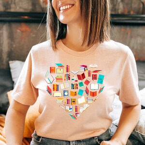 Book Love T-shirt, Funny Bookworm Shirt, Library Shirt, Gift for Book ...
