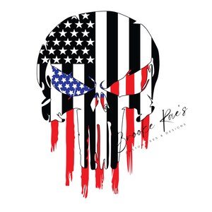 American Skull, Distressed Skull, Patriotic, USA, American, Rights - Etsy