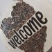 Handmade Roses Welcome Sign Woodburn - Etsy