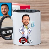 Personalized Coffee Mug With Caricature Family Portrait Drawing, Custom ...