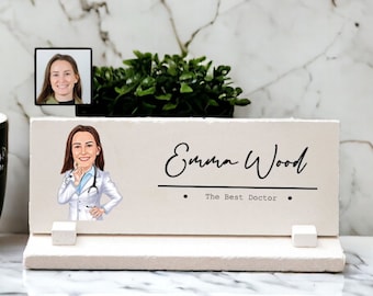 Personalized Doctor Desk Name Plate, Custom Doctor Gift Ideas, Doctor ...