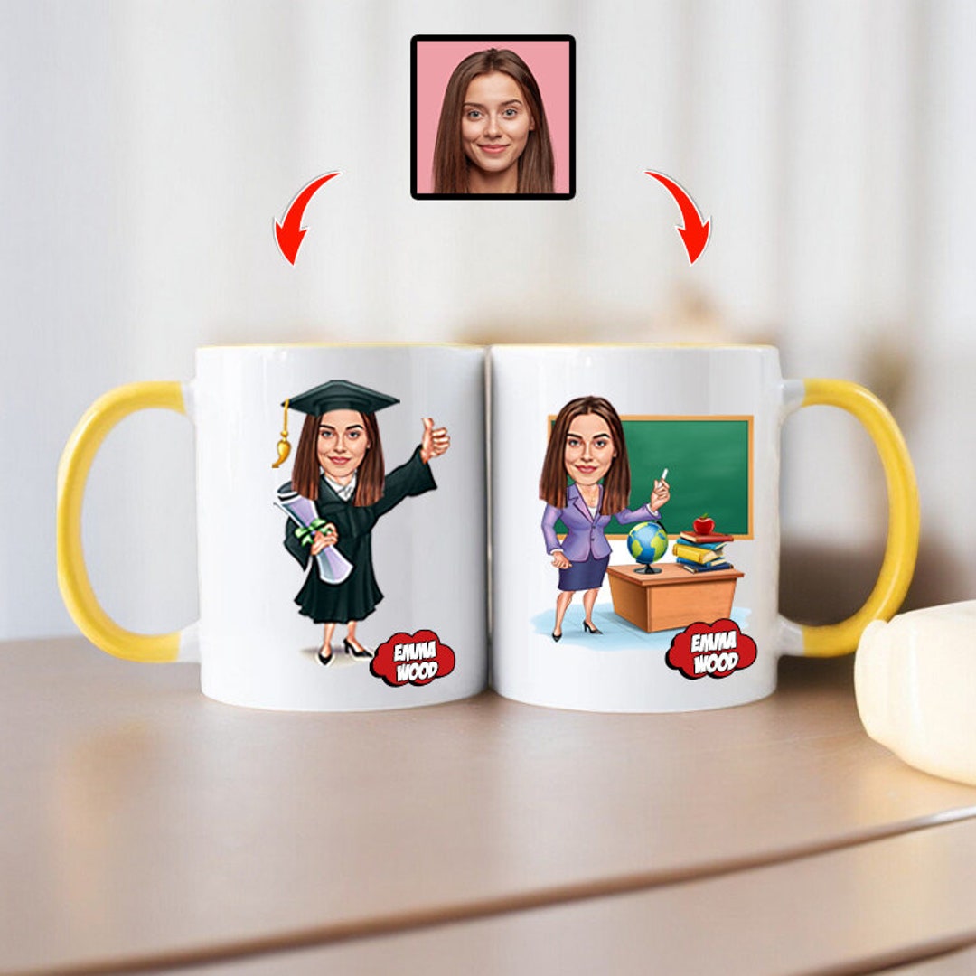 Teacher Graduation Mug for Female Teacher, 2024 Graduation Gift for New ...