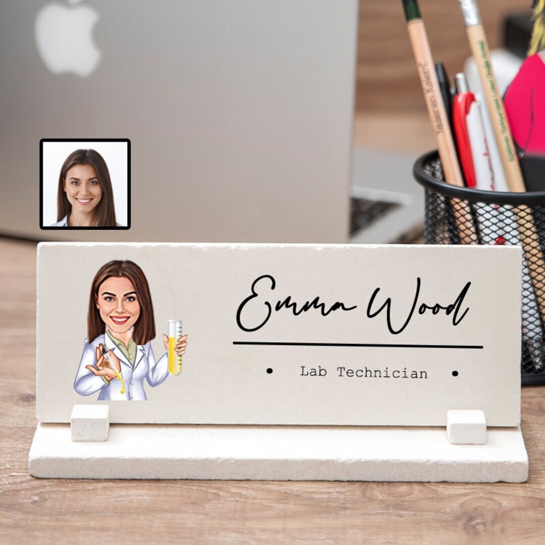Lab Tech Name Plate for Desk, Lab Tech Gifts for Women, Lab Tech Gift ...