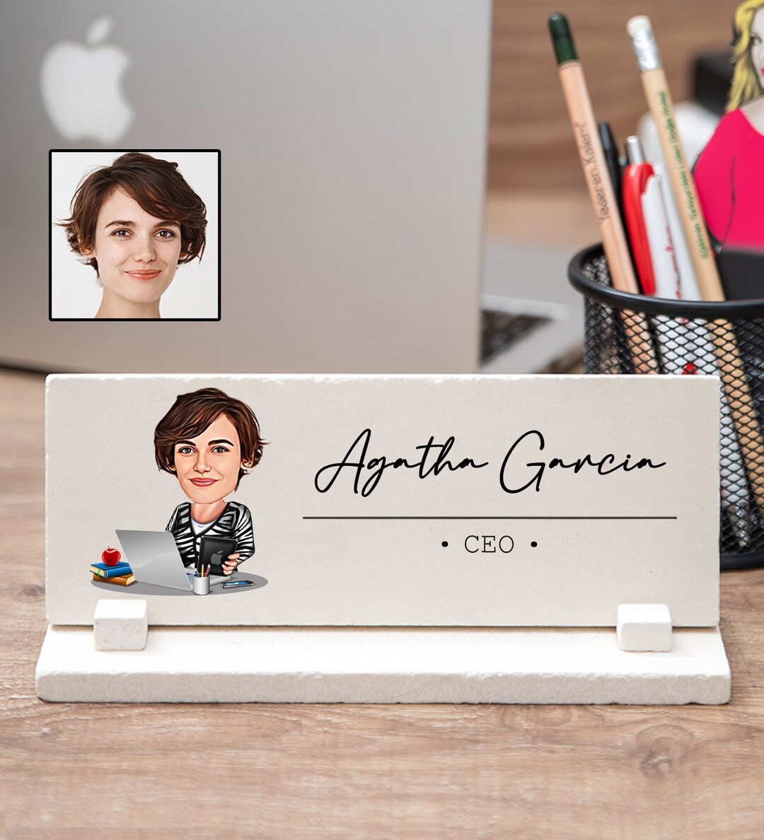 Funny Desk Name Plate for Women Custom Desk Sign for Office - Etsy
