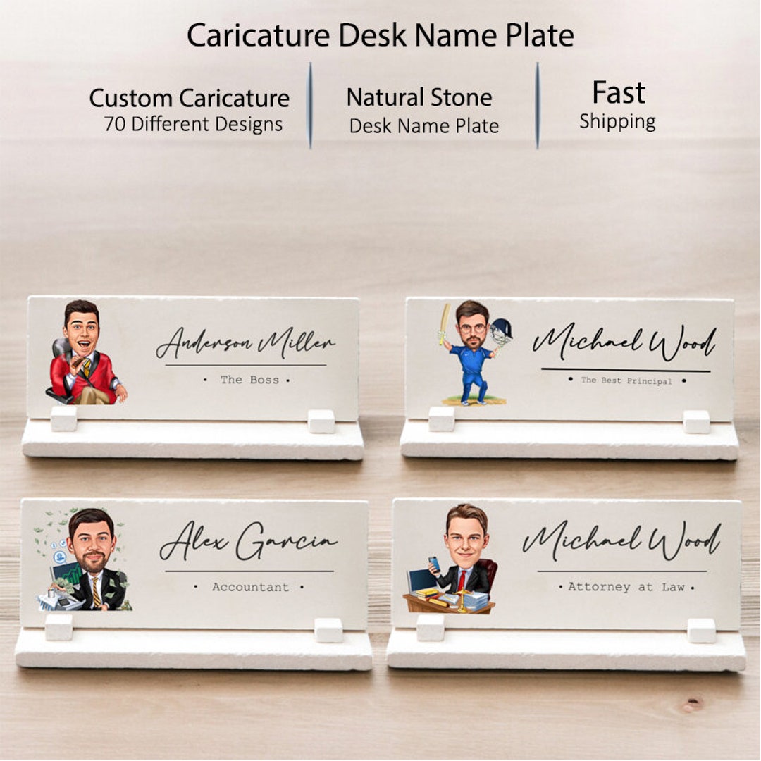 Personalized Office Desk Name Plate, Custom Name Plates for Desk ...