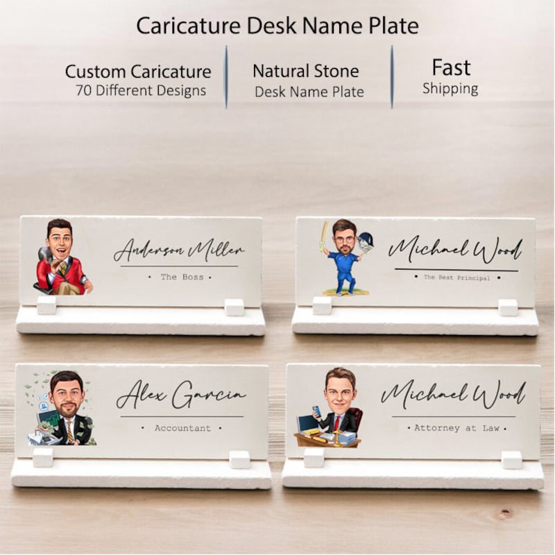 Desk Name Plate - Etsy