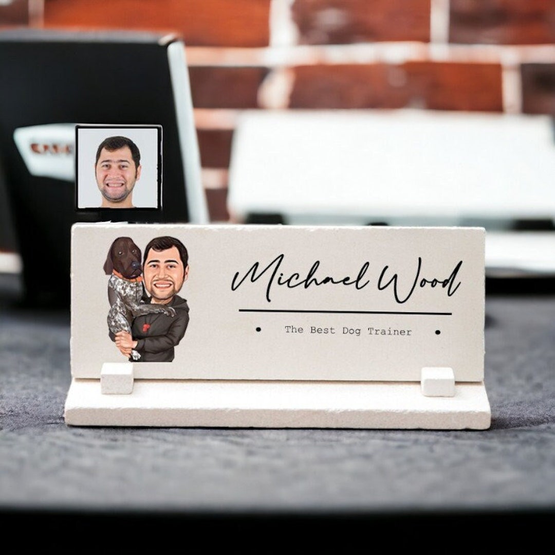 Dog Trainer Desk Sign, Male Dog Trainer Gifts for Men, Dog Trainer Gift ...