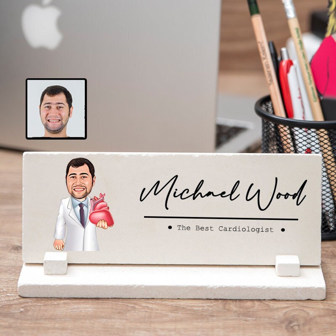 Cardiologist Desk Name Plate, Cardiologist Office Decor, Gifts for ...