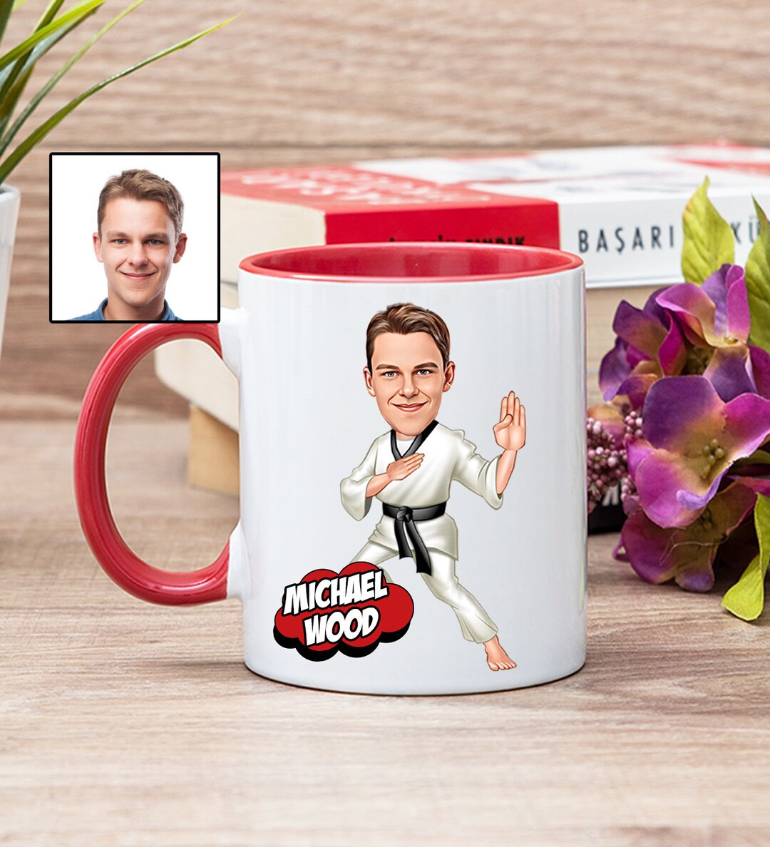 Taekwondo Mug With Cartoon, Taekwondo Gift Idea, Taekwondo Teacher Gift ...