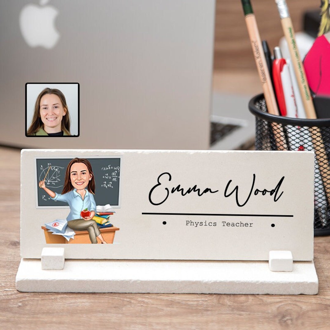 Physics Teacher Desk Name Plate, Funny Physics Teacher Gift for Woman ...