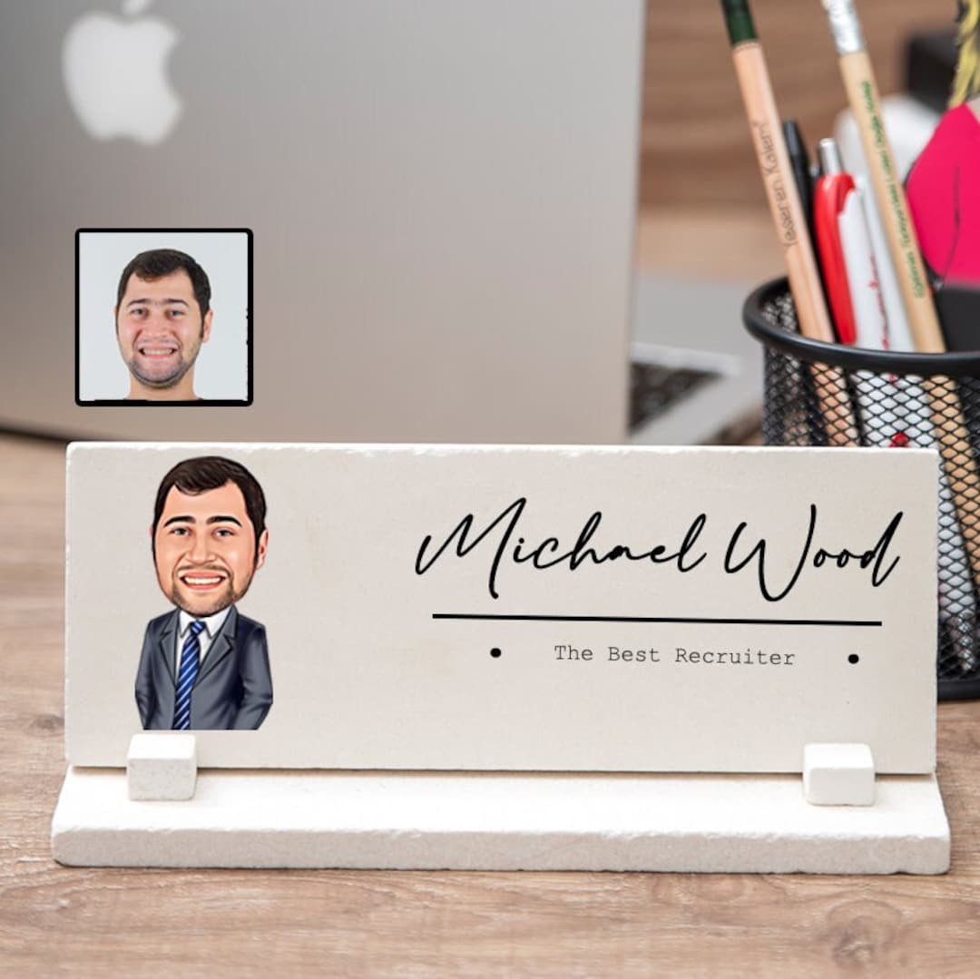 Recruiter Name Plate for Desk, Recruiter Gifts for Men, Recruiter Gift ...