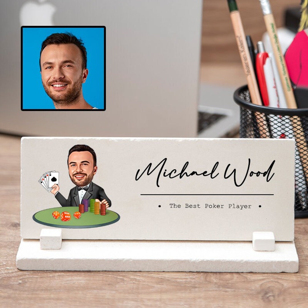 Gambler Name Plate for Desk, Gambler Gifts for Men, Gambler Gift Ideas ...