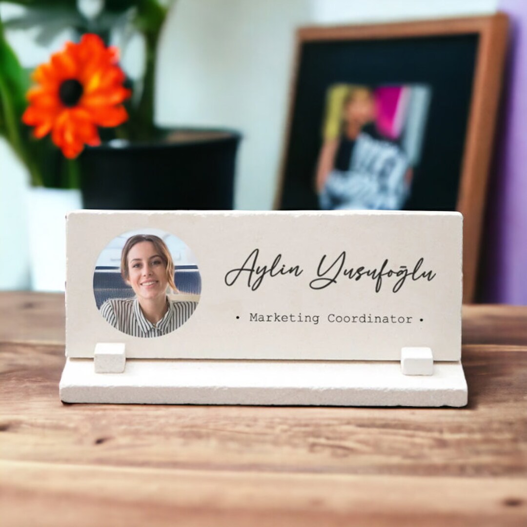 Custom Desk Name Plate for Women, Unique Office Decor for Women Desk ...