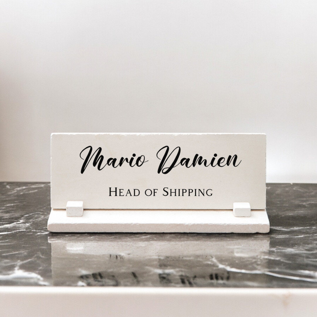 Personalized Boss Stone Office Desk Name Plate, Best Employer Ever ...