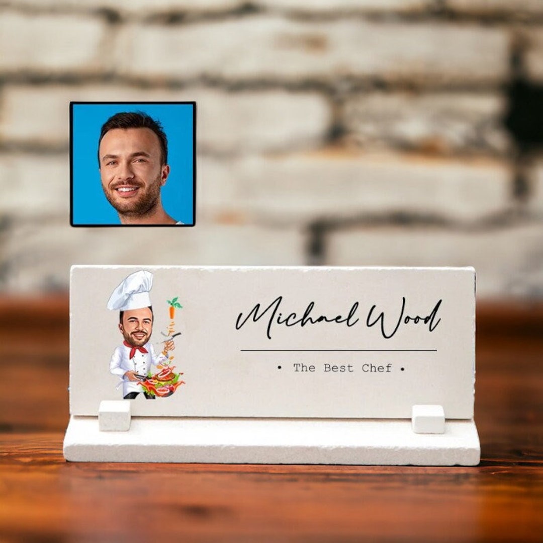 Cook Chef Name Plate for Desk, Cook Chef Gifts for Men, Funny Cook Chef ...