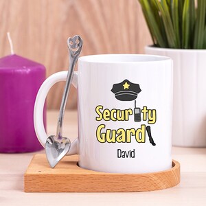 Personalized Security Guard Gift, Custom Security Guard Coffee Mug ...