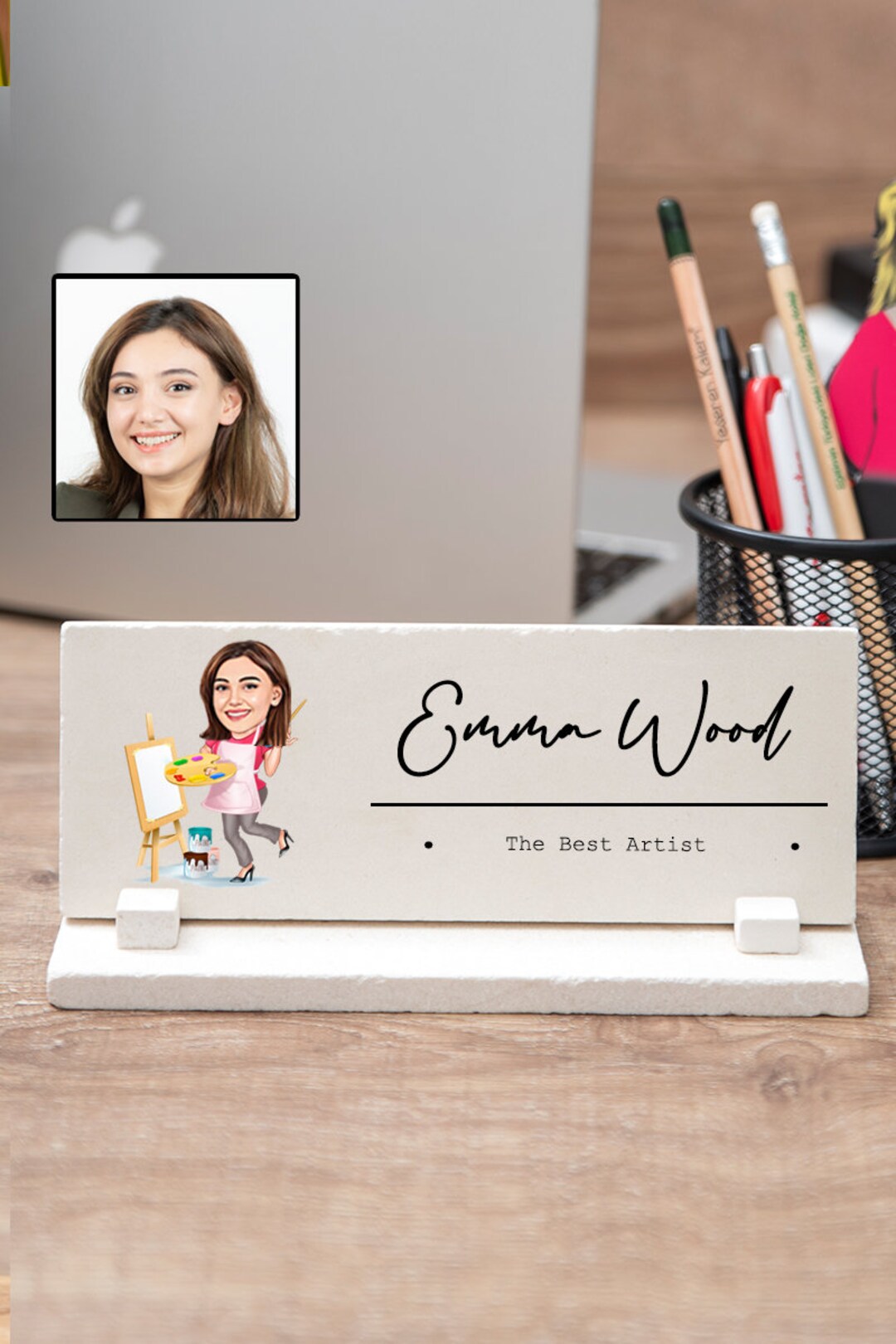 Paint Artist Name Plate for Desk Paint Artist Gifts for - Etsy