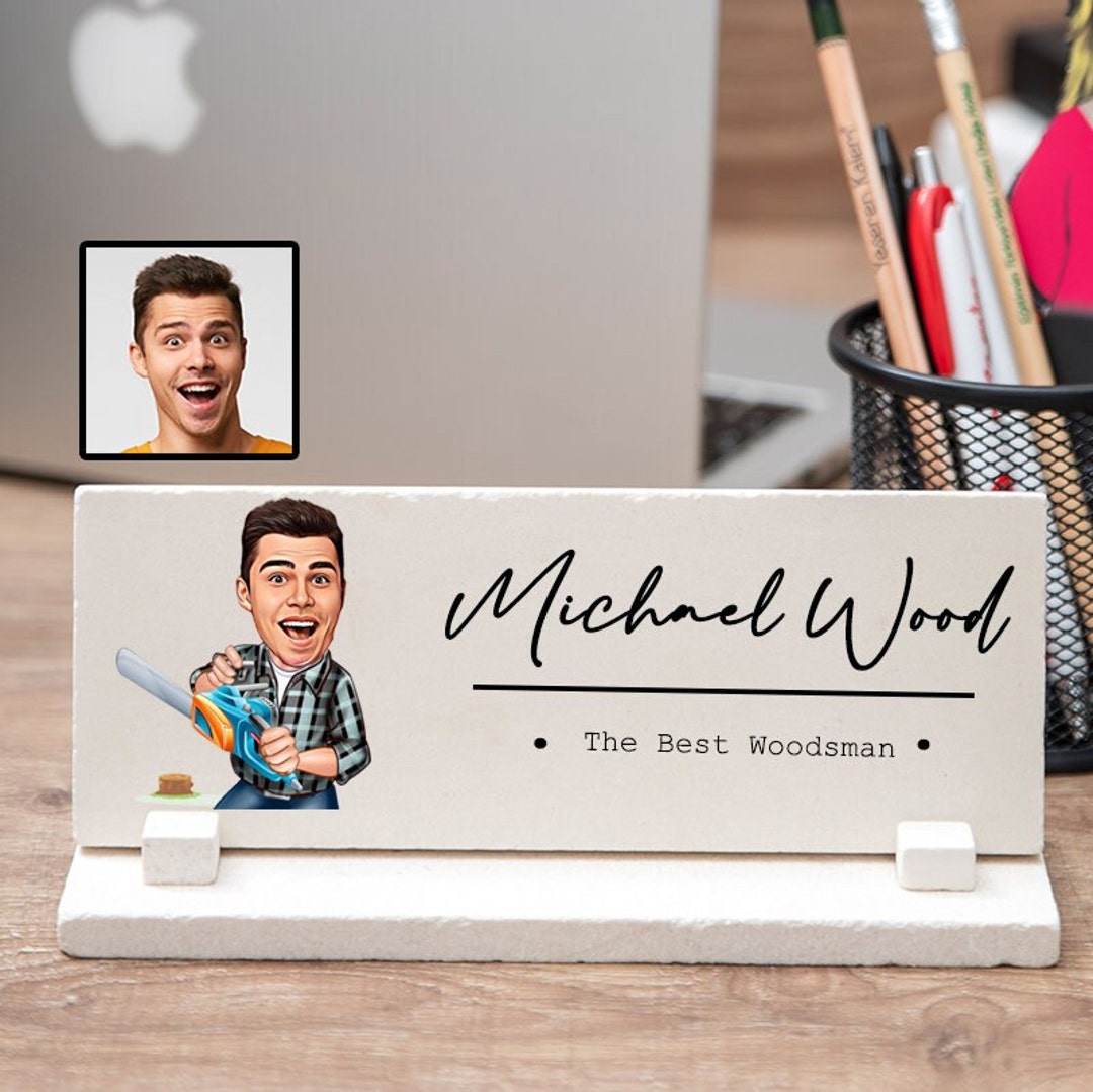 Woodsman Name Plate for Desk, Funny Woodsman Gifts for Men, Woodsman ...