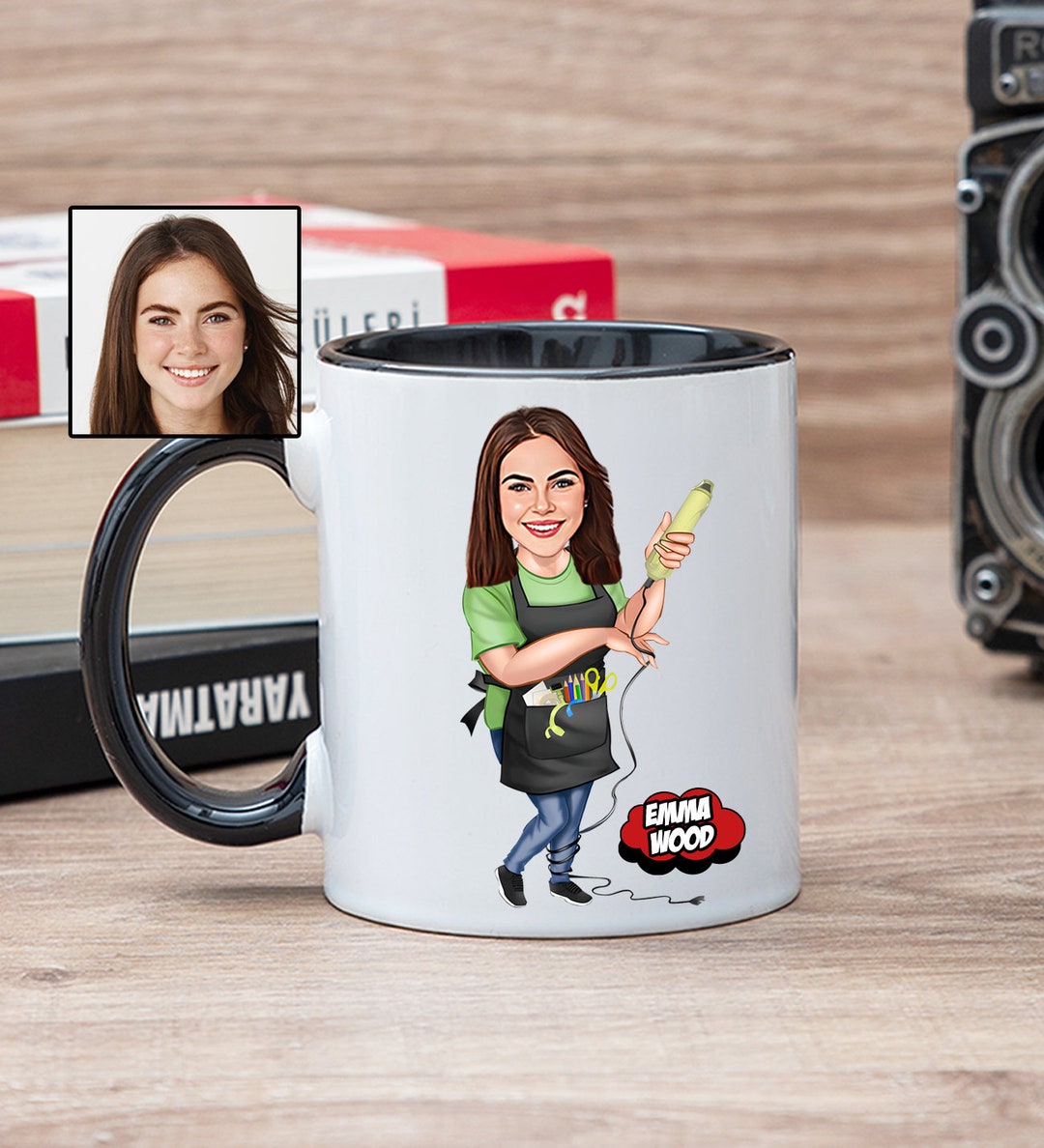 Dressmaker Cartoon Mug, Funny Dressmaker Gifts for Women, Dressmaker ...