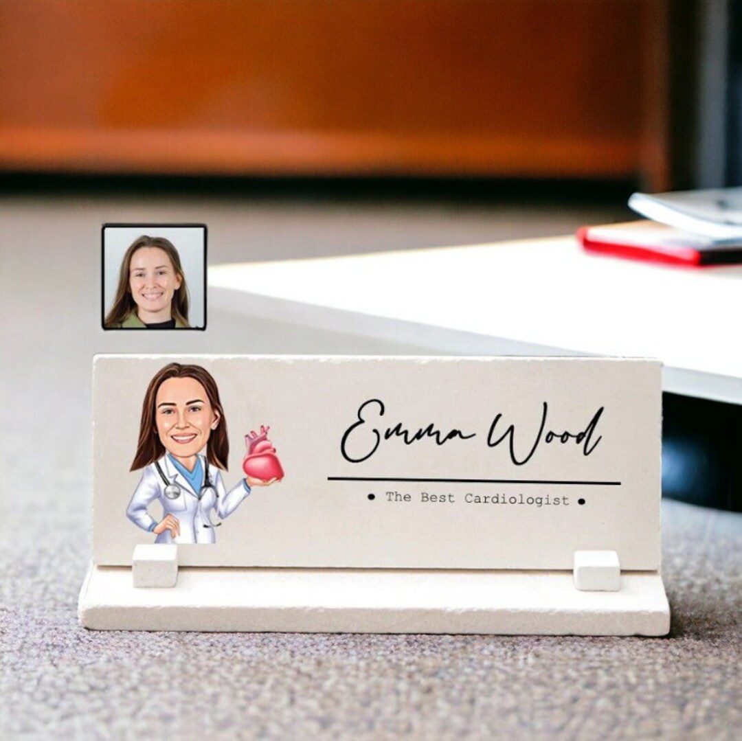 Cardiologist Desk Name Plate, Funny Cardiology Gift for Women ...