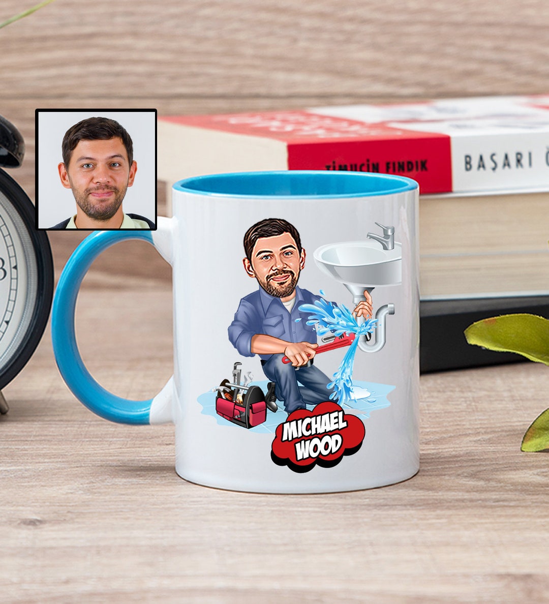 Custom Plumber Mug With Cartoon, Funny Plumber Gift Ideas, Plumber Cup ...