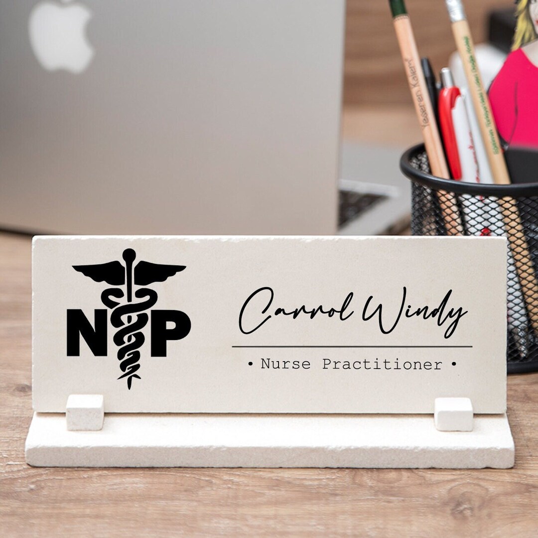 Nurse Practitioner Desk Name Sign, Nurse Practitioner Desk Name Plate ...