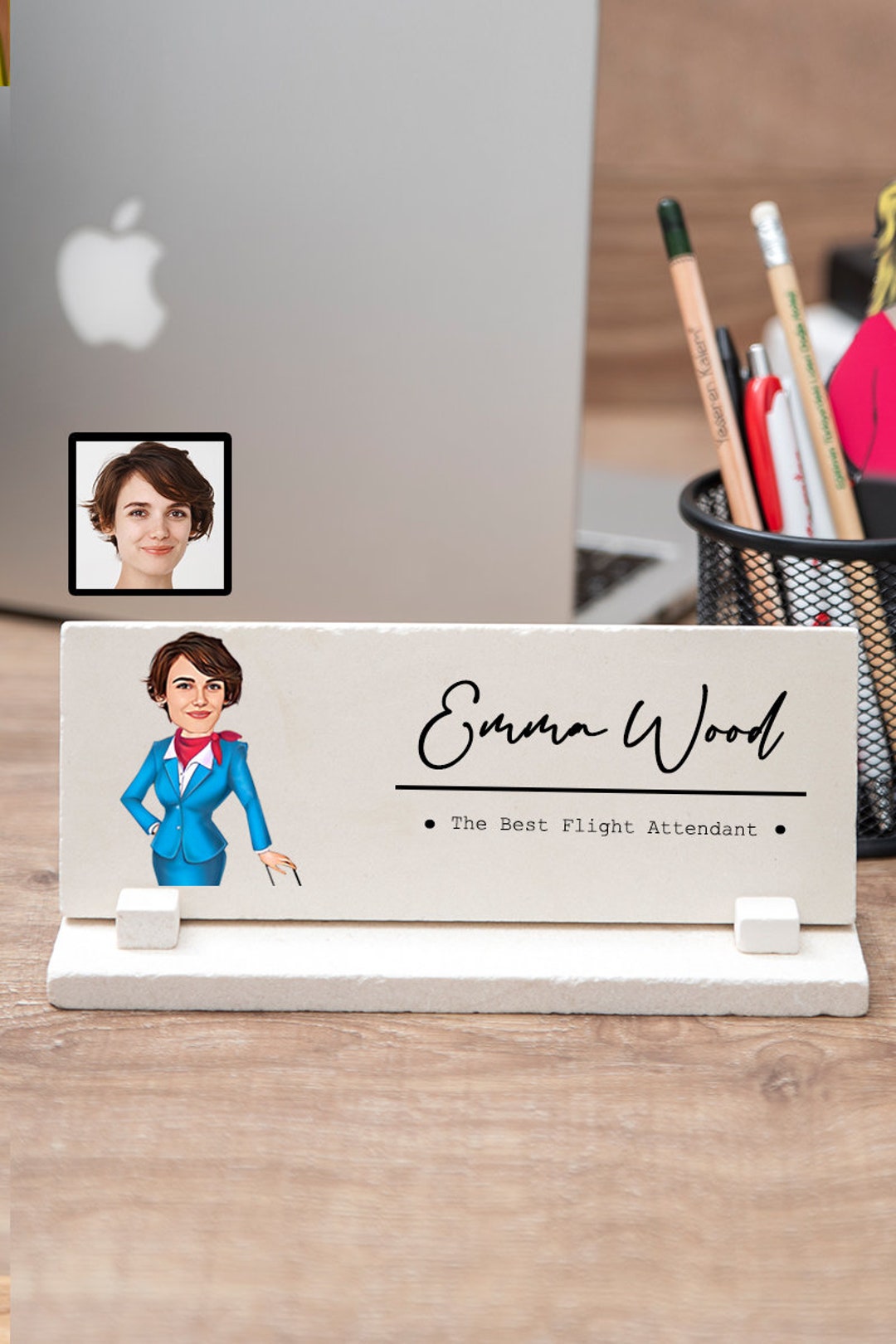 Cabin Crew Desk Name Sign Flight Attendant Desk Nameplate - Etsy