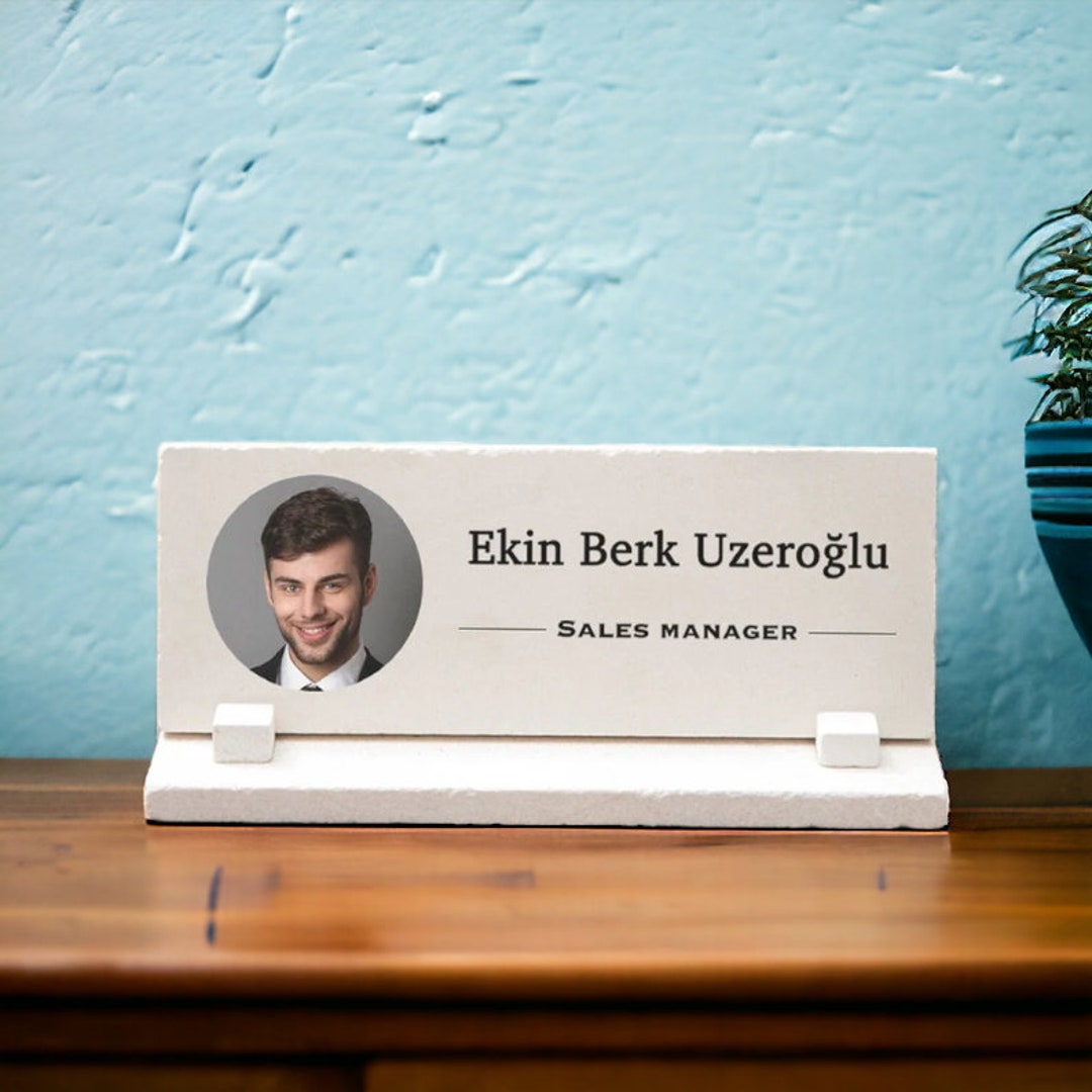 Custom Desk Name Plate for Men, Unique Office Decor for Men Desk ...
