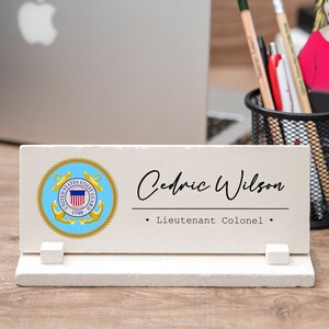 Military Desk Name Plate With Rank, Army Desk Name Plate With Logo, Air ...