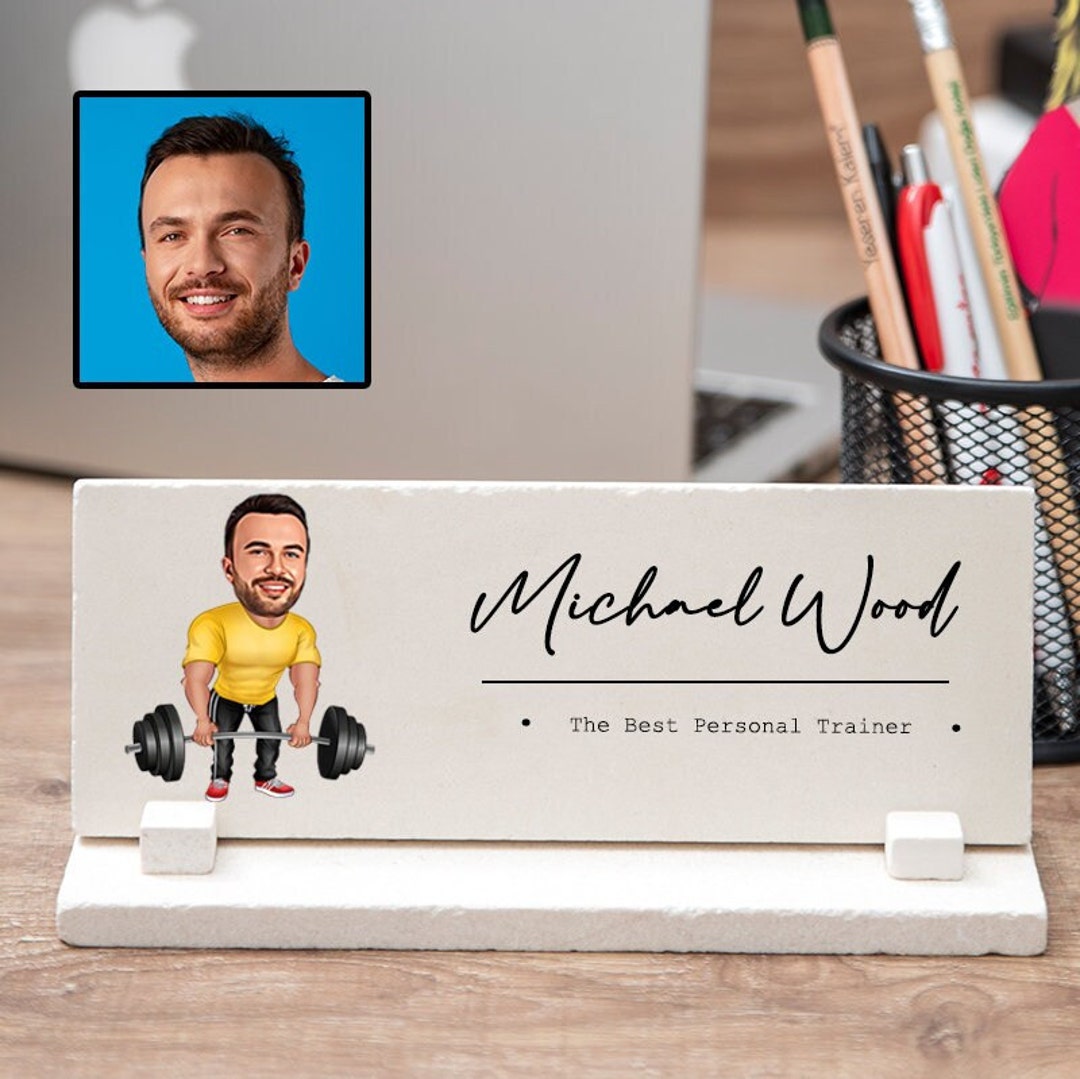 Personal Trainer Desk Sign, Personal Trainer Gifts for Men, Funny ...