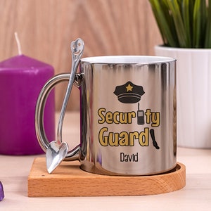 Personalized Security Guard Gift, Custom Security Guard Coffee Mug ...