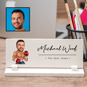 Boxer Caricature Desk Sign Funny Boxing Gifts for Men Boxer - Etsy