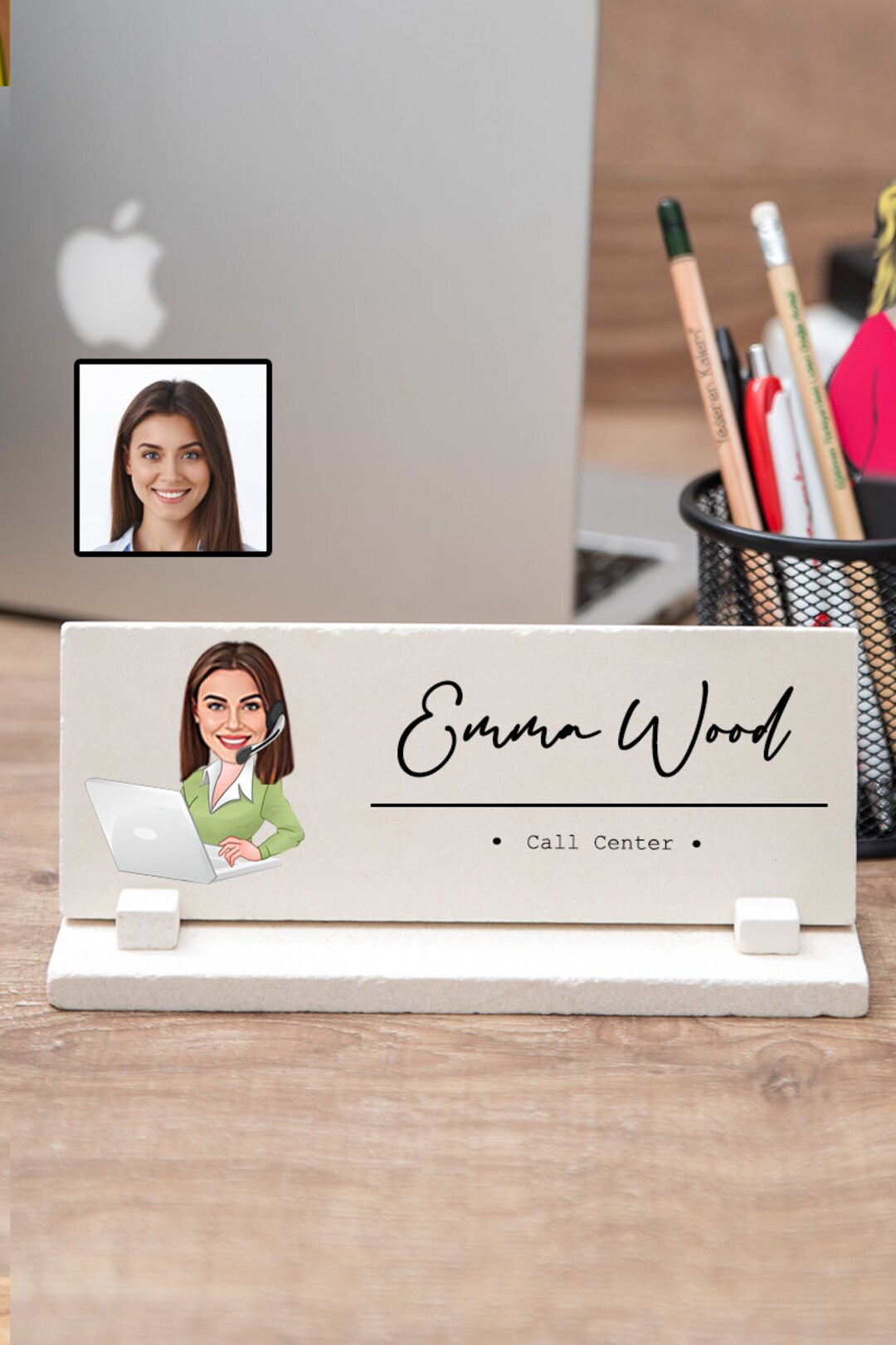 Call Center Caricature Desk Sign Funny Call Center Gifts for - Etsy