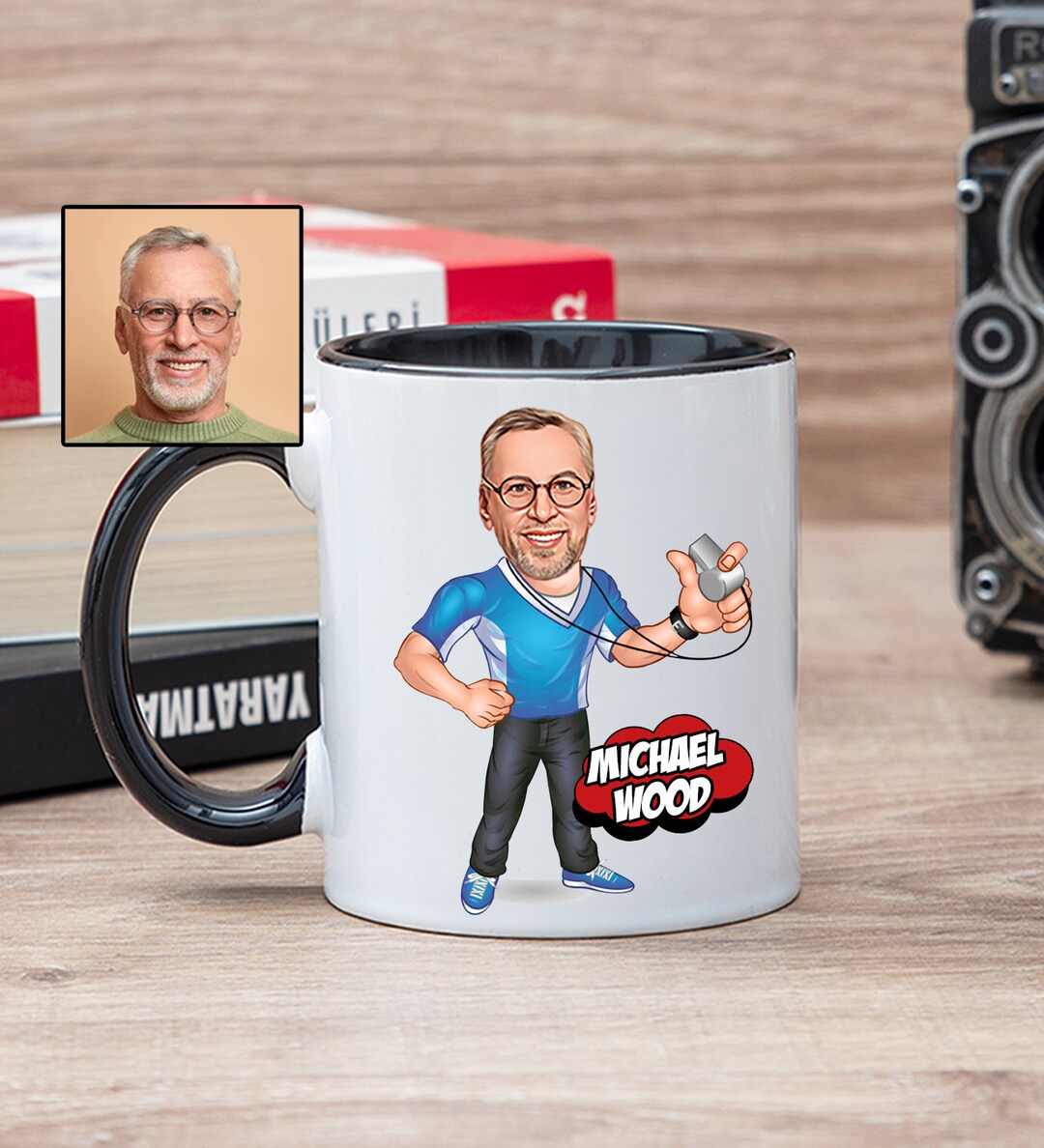 Referee Mug With Caricature, Funny Referee Gifts for Men, Referee Dad ...