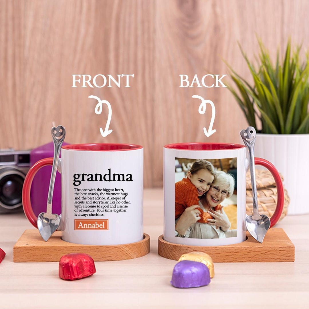 Grandma Dictionary Definition Mug, Cute Grandmother Coffee Mug, Custom ...