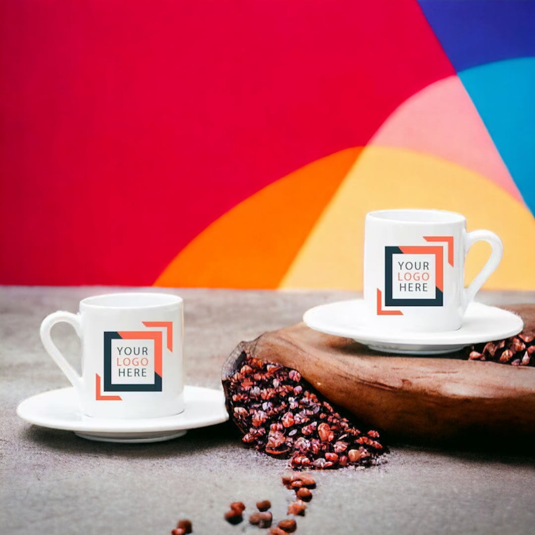 Espresso Cup With Logo, Company Logo Espresso Cup Set, Company Logo ...