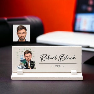 Cpa Desk Name Plate for Men, Male Cpa Desk Sign, CPA Office Gift Ideas ...
