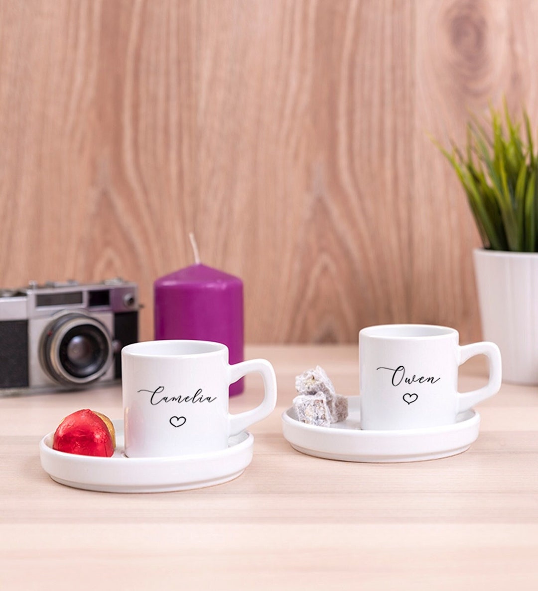 Espresso Cups and Saucers Custom Espresso Cup Set - Etsy