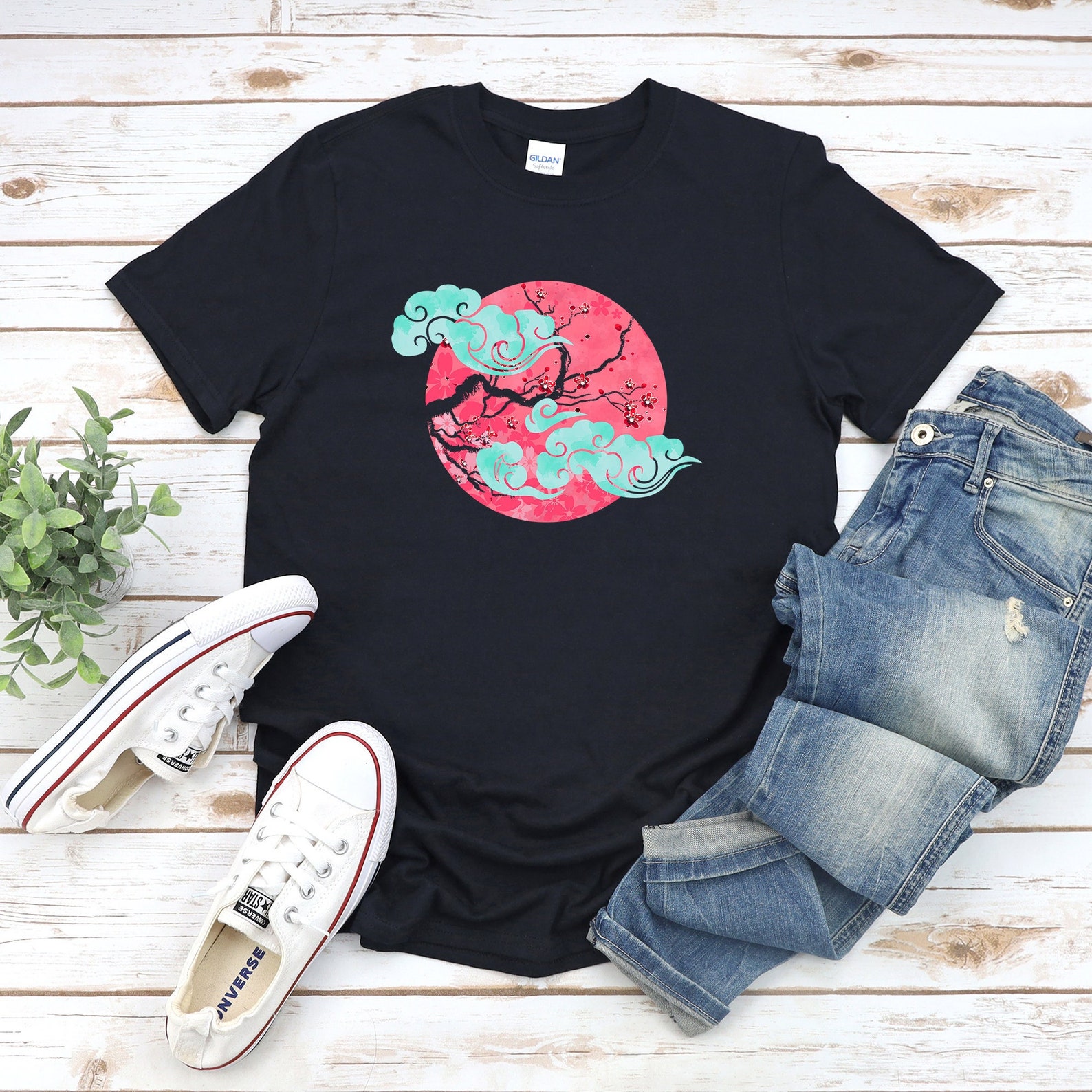 Japanese Sakura Shirt Cherry Blossoms Japan Gift for Japan - Etsy