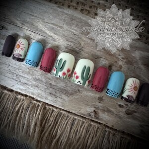 Armadillo - 10pc | Desert | Cactus | Press on Nails - Etsy